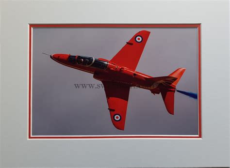Aviation Photograph Red Arrow The Raf Aerobatic Display Team