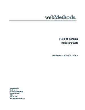 WebMethods Flat File Schema Developer S Guide Software AG Fill And Sign Printable