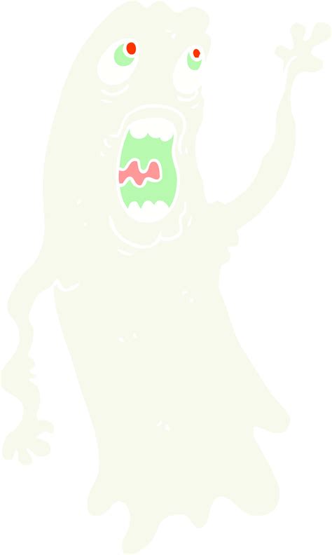 Flat Color Illustration Of Ghost 12077069 Vector Art At Vecteezy