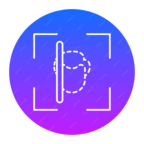 premium vector face scanner vector illustration