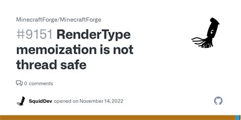 Rendertype Memoization Is Not Thread Safe · Issue 9151