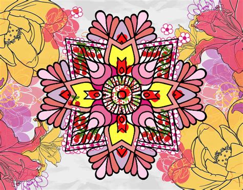Dibujo De Un Mandala Mosaico Pintado Por En El Día 31 08 23