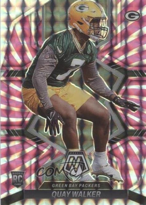 Quay Walker 2022 Mosaic 372 Pink Swirl 11 Price Guide Sports Card