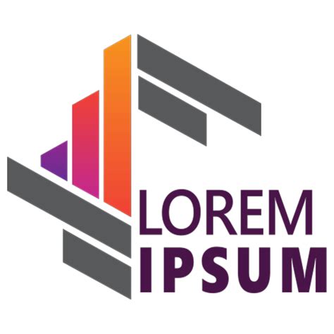 Lorem Ipsum Logo Template Dark Black And Orange Color Free Download