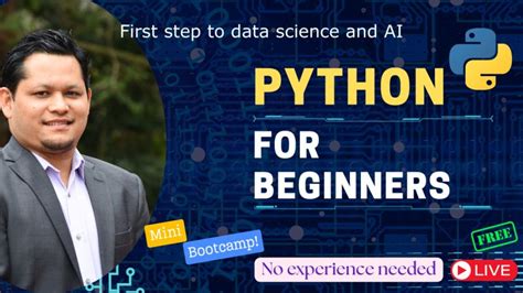 Join Me For A Python Beginners Mini Bootcamp For Free Datetime July Sudip Shrestha Phd