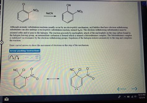 Solved CN NO NO NaCN Although Aromatic Substitution Chegg