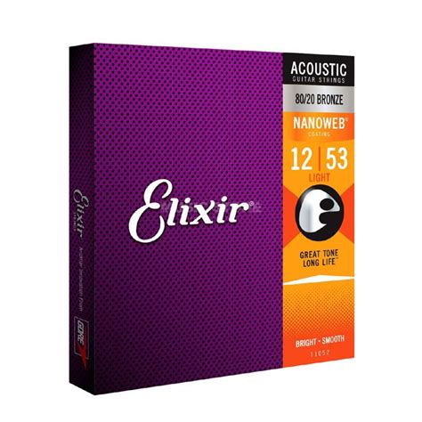 三木樂器Elixir 11052 民謠吉他弦 12 53 黃銅 NANOWEB 原廠公司貨 Light 蝦皮購物