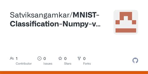 GitHub Satviksangamkar MNIST Classification Numpy Vs TensorFlow