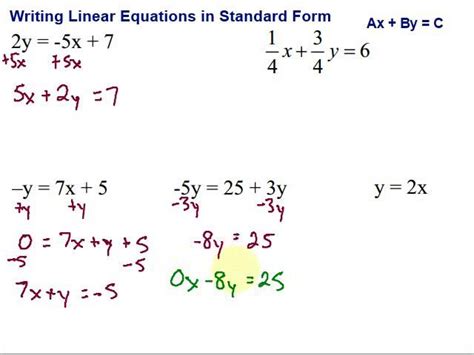 How To Write Algebraic Equations In Standard Form Tessshebaylo