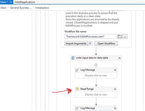 Read Range Inside Re Framework Object Reference Not Set To An