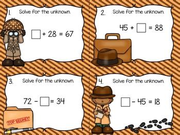 Solve For An Unknown Addition And Subtraction By Lifesaver Resources