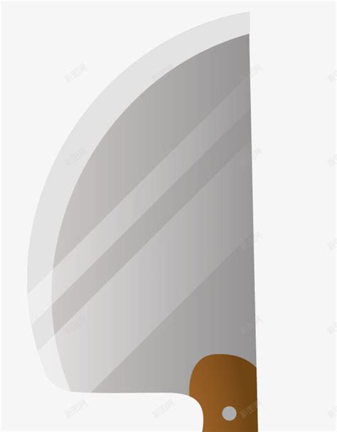 灰黑色反光锋利的菜刀png图片免费下载 素材qgawzzzm 88ICON