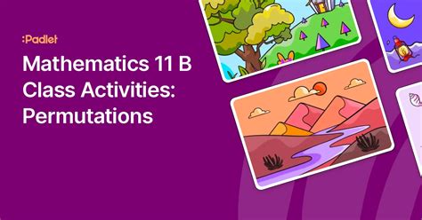 Mathematics 11 B Class Activities Permutations