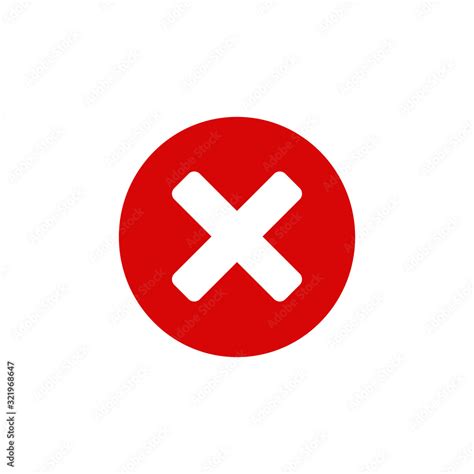 Tick And Cross Signs Green Checkmark Ok And Red X Icons Isolated On White Background Simple