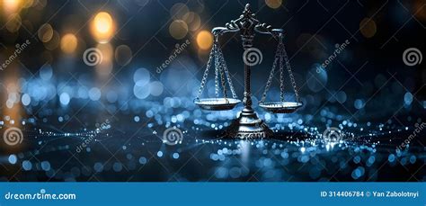Digital Justice Balancing Law In The Modern Tech Era Concept