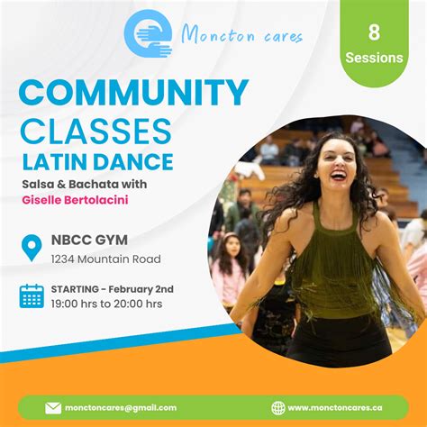 Community Classes Latin Dance Salsa And Bachata Moncton Cares