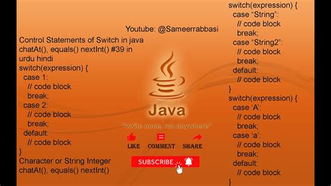 Control Statements Of Switch In Java Chatat Equals Nextint 39