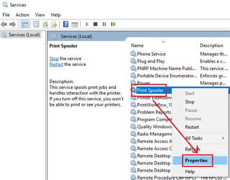 Local Print Spooler Service Is Not Running Windows Cannot Connect To