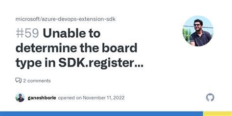 Unable To Determine The Board Type In Sdkregister Instance Context