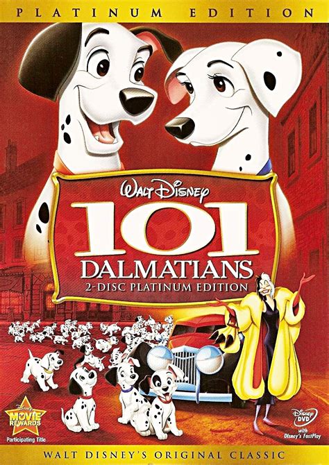 101 Dalmatians Two Disc Platinum Edition Disney Dvd Cover Walt Disney Characters Photo
