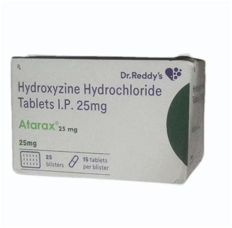 Atarax 25 Mg Tablets Packaging Type Box At Rs 75 Stripe In Vadodara