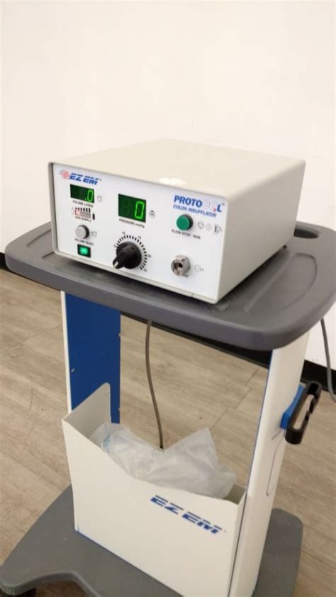 EZEM 6400 Protocol Colon Insufflator W Hose Rolling Cart Auction 10526