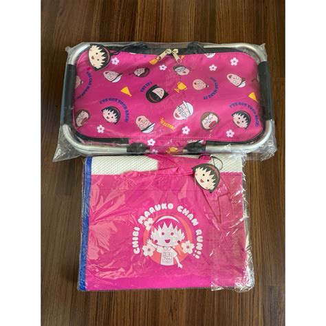 公主皮箱全新 2023 櫻桃小丸子路跑 周邊 優閒午後大野餐墊 野餐籃 保溫袋 蝦皮購物