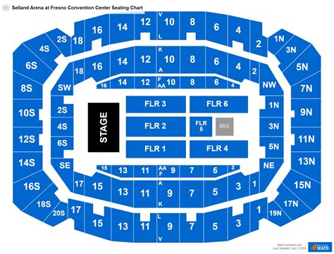 Selland Arena At Fresno Convention Center Seating Chart