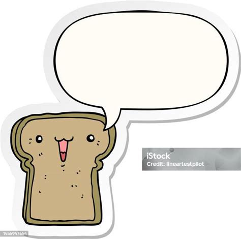 연설 거품 스티커와 귀여운 만화 토스트 0명에 대한 스톡 벡터 아트 및 기타 이미지 0명 귀여운 그런지 이미지 기법 Istock