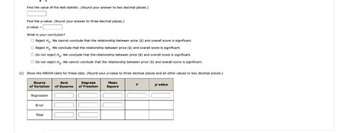 Solved Find The P Value Round Your Answer To Four Decimal