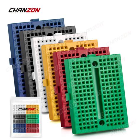Pcs Mini Breadboard With Tie Points Syb Solderless Prototype Kit Pcb Bread Board For