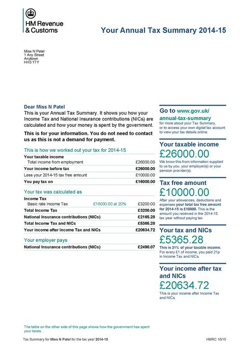 Example Tax Summary 26000 Page 1 Example Tax Summaries For… Flickr