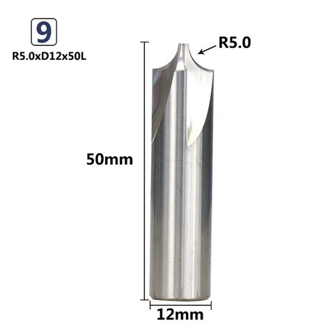 Xcan Radius Corner Rounding Cutter R05 R50 Carbide Endmill Radius