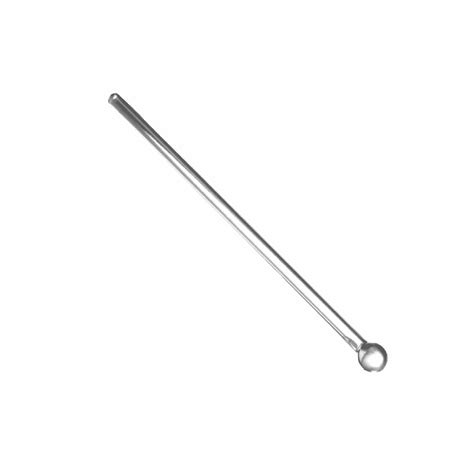 Stirring Rod Glass Dia 6mm L 21cm Rounded Both End Charleston Scientific