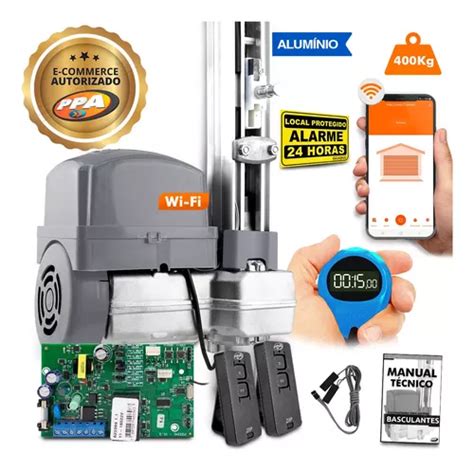 Kit Motor Ppa Bv Penta 1 2 Hp Alumínio App Wifi Portão 400kg