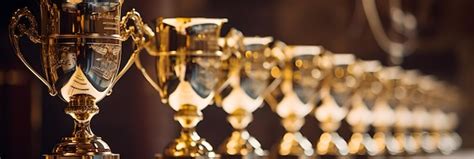 The Glittering Array Of Trophies Symbols Of Achievement And Success