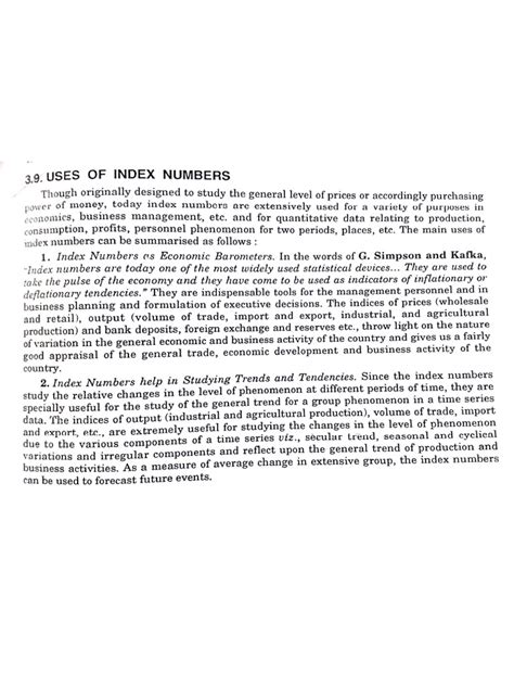 Uses And Limitations Of Index Numbers Pdf Cost Of Living Private Sector