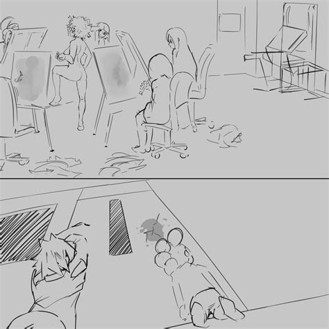 Rule 34 Art Class Being Watched Classroom Denki Kaminari Female
