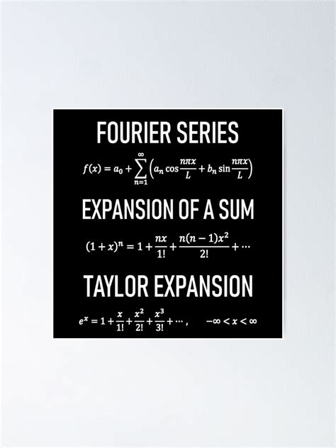 Funny Math Formulas Poster By Gr Art Redbubble