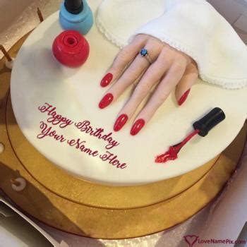Beautiful Violet Rose Th Birthday Cake With Name