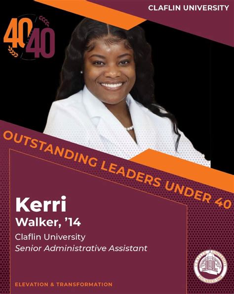 Kerri Walker On Linkedin Claflin40under40