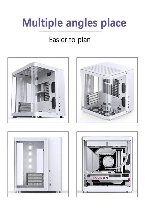 Jonsbo Tk M Atx Itx Mini Pc Case Ring Tempered Glass Side Transparent Maximum Support For