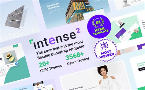 Multipurpose Intense 1 HTML Bootstrap Website Template Ready4site