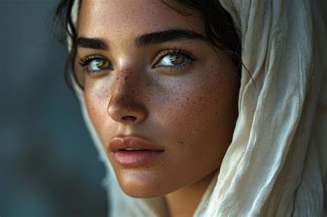 Premium Photo Beautiful Muslim Girl From The East Arab Young Woman In