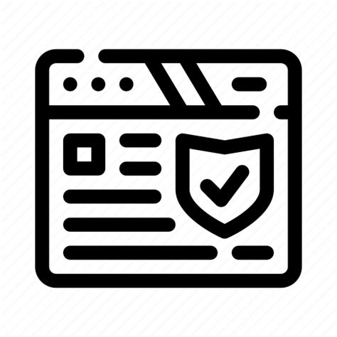 Webpage Shield Protection Security Icon Download On Iconfinder