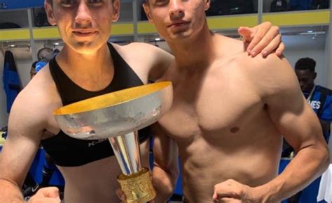 Footballers In Underwear Erdis Kraja And Alessio Girgi