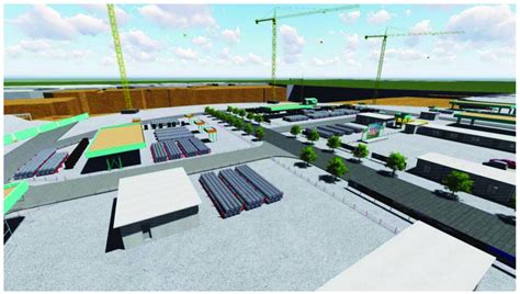 Temporary Facilities At The Construction Site Of The Core Area Of The