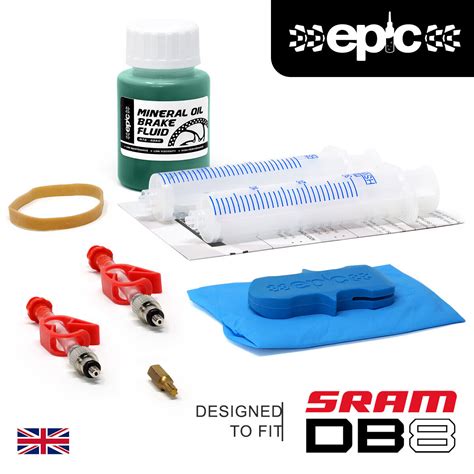 Epic Sram Db8 Bleed Kit And 100ml Mineral Oil Brake Fluid Sram Db8 Service Kit Ebay