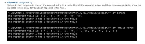 Solved 4 Filename Assign3 4 Py Write A Python Program To Chegg