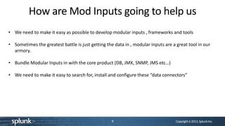 Splunk Modular Inputs JMS Messaging Module Input PPTX Programming Languages Computing